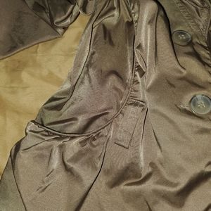 odds n evens | Jackets & Coats | Taupe Satin Dress Jacket | Poshmark